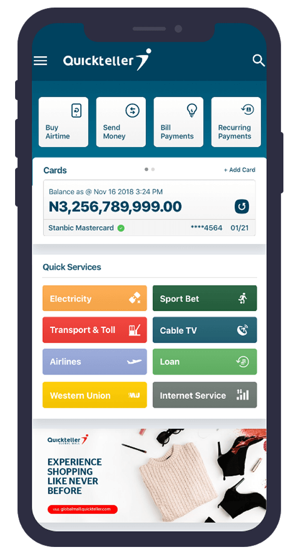 Quickteller - Payments & Wallet Mobile App